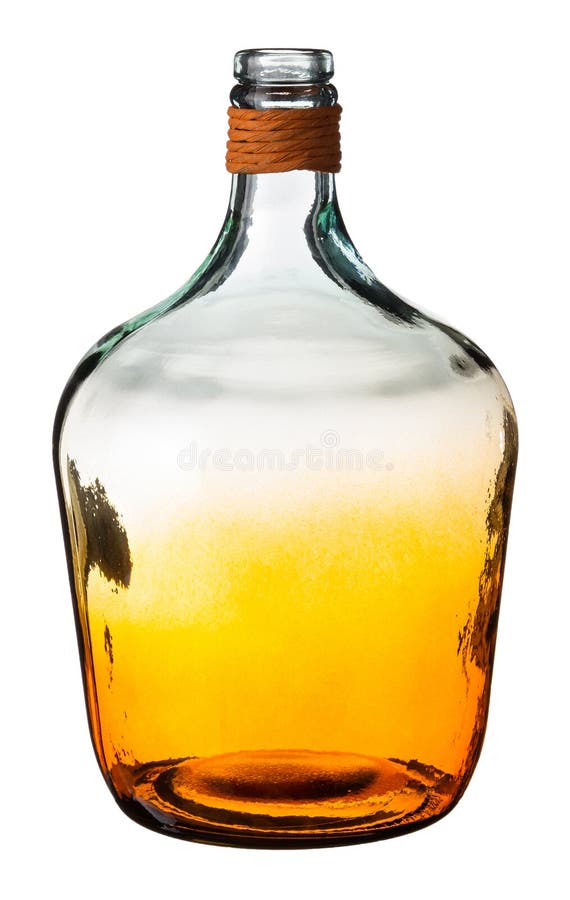 Orange Glass Bottle stock photo. Image of isolated, bowl - 57166230