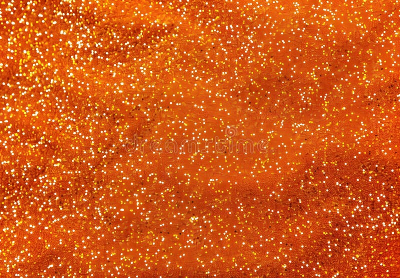 Orange Glitter Texture Background, Sparkly Pattern Stock Illustration ...