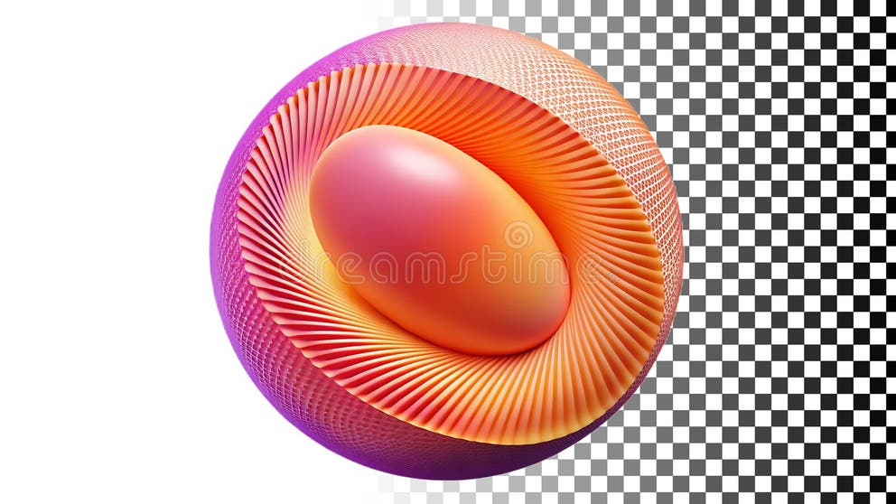 Orange Glossy Button, Round Interface, User Element Design Png Transparent Image Generative AI ...
