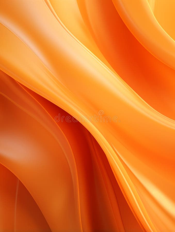 Orange Glossy Surface Happy Birthday Concept Creative Horizontal Art ...