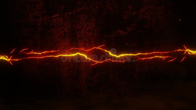 Orange Glowing Lightning Thunderbolt Intro Logo Motion Background Stock ...