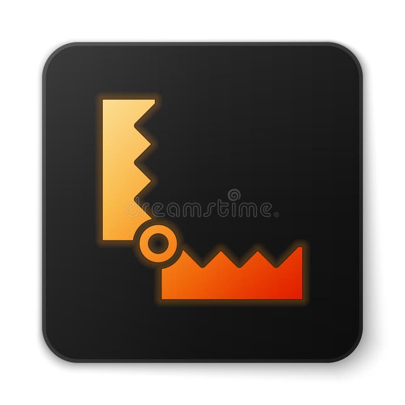 Orange Glowing Neon Trap Hunting Icon Isolated on White Background ... Orange Glowing Neon Trap Hunting Icon Isolated on White Background ...