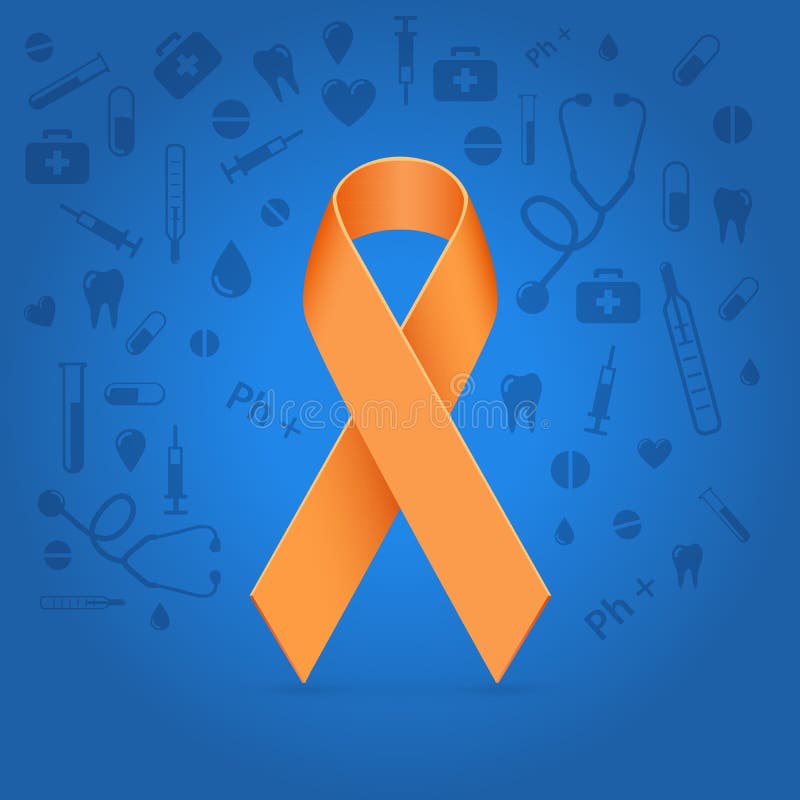 Orange Cancer Ribbon Stock Illustrations – 2,090 Orange Cancer Ribbon ...