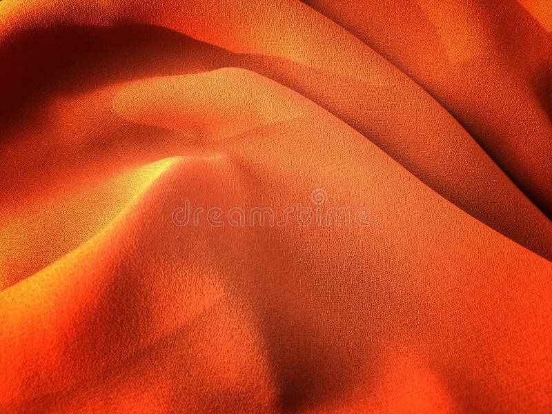 Orange Gold Fabric Background Texture Stock Photo - Image of folds ...