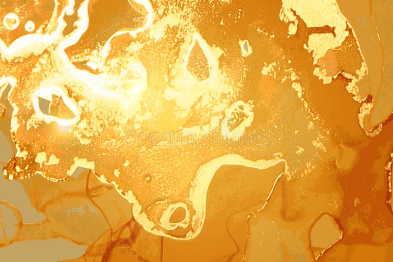 Orange and Gold Geode. Marble Abstract Pattern Stock Photo - Image of ...