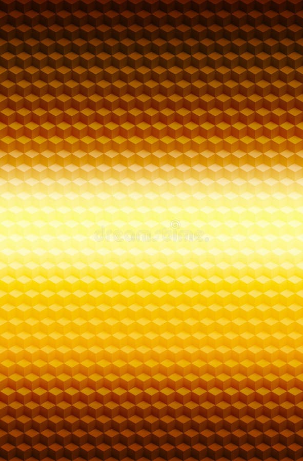 Orange Gold Geometric Cube 3D Pattern Background, Mosaic Brochure Stock ...