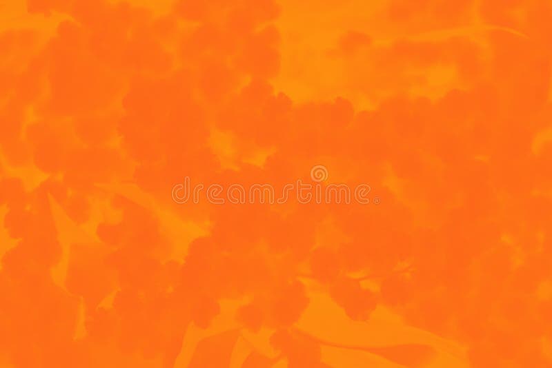 Orange Gradient Abstract Patchy Background with Plants Patern Stock ...