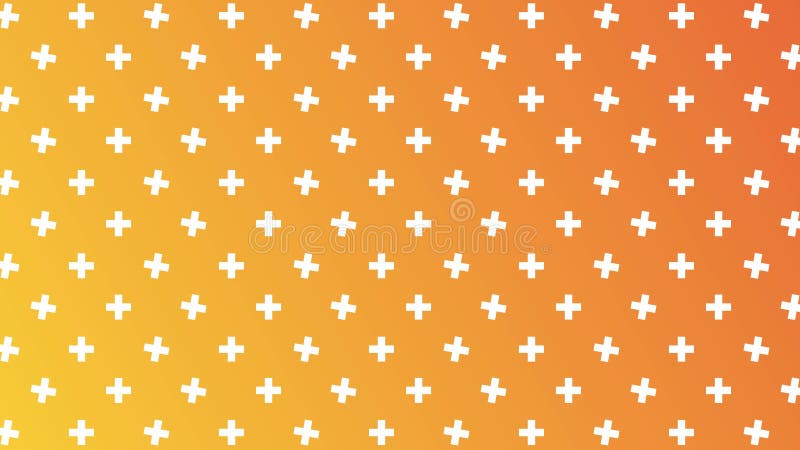 Orange Gradient with White Plus Signs, Seamless Looping. Stock Video ...