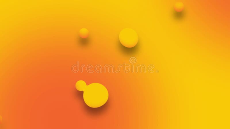 Orange Gradient Background Motion Design. Circle Particles Flow ...