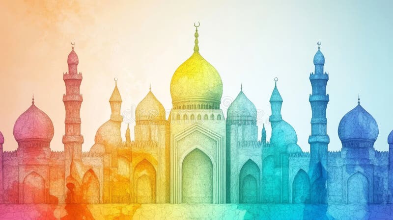 An Orange Gradient Background Serves As the Setting for an Abstract ...