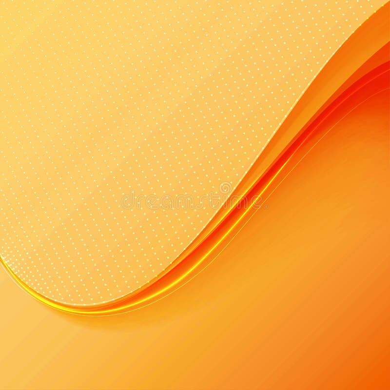 Bright Orange Swoosh Wave Border Background Stock Vector - Illustration ...