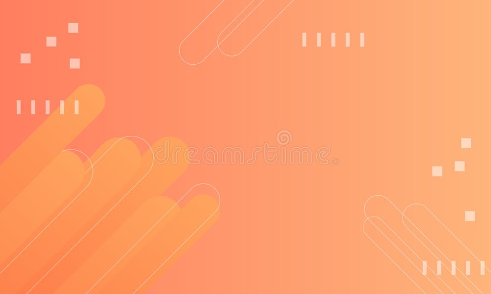 Orange Gradient Geometric Background Stock Vector - Illustration of ...