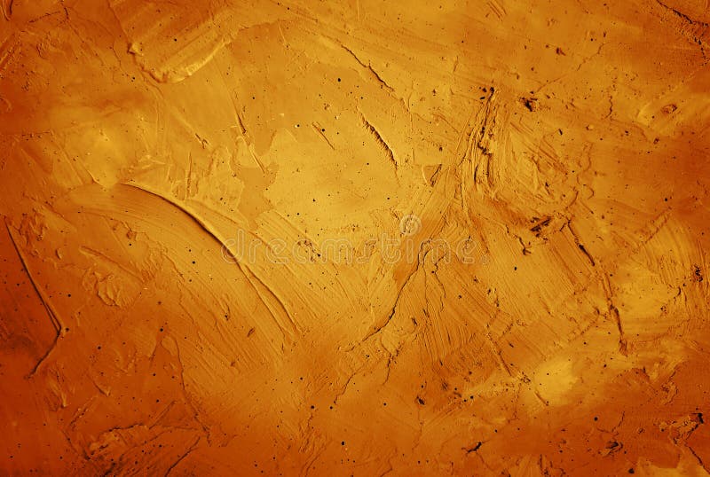 Orange Gradient Grunge Plaster Texture Background with Rough Strokes ...