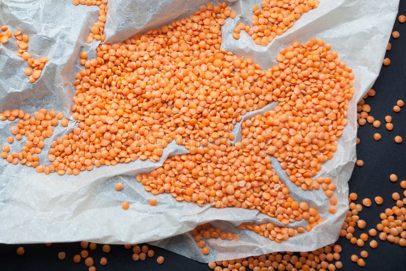 Orange grains. stock photo. Image of small, white, mineral - 5091290