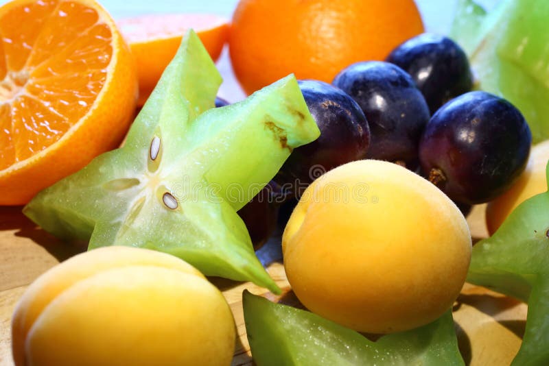 Orange Grape Starfruit stock image. Image of orange, green - 53738083