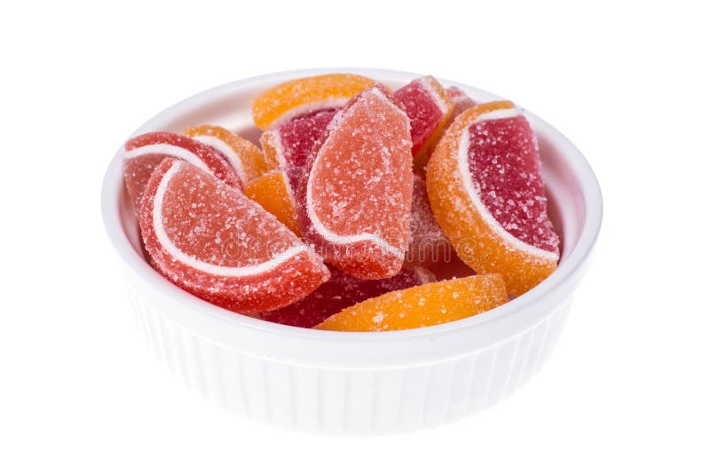 Orange and Grapefruit Jujube on White Stock Photo - Image of background ...