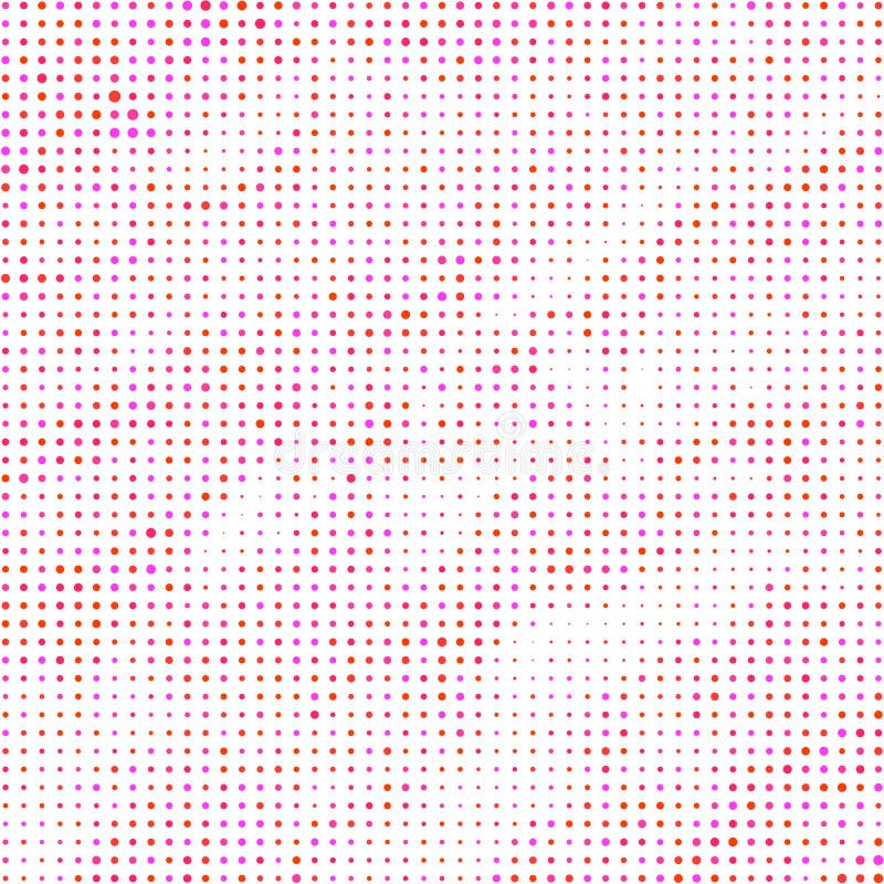 Orange Graphic Dots Halftone.. Blue Abstract Frame. Red Vector Backdrop ...