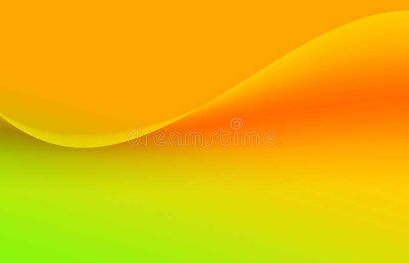 Orange and Green Gradient or Shadow Abstract Science Background with ...