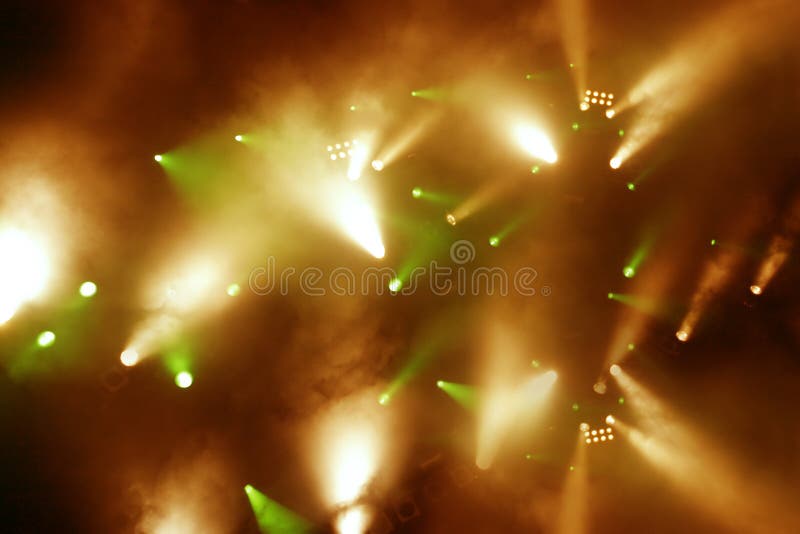 Orange-green light-show stock image. Image of live, lighting - 6262043