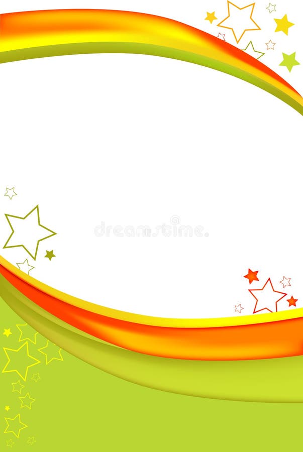 Orange Green Swoosh stock illustration. Illustration of lights - 8818715