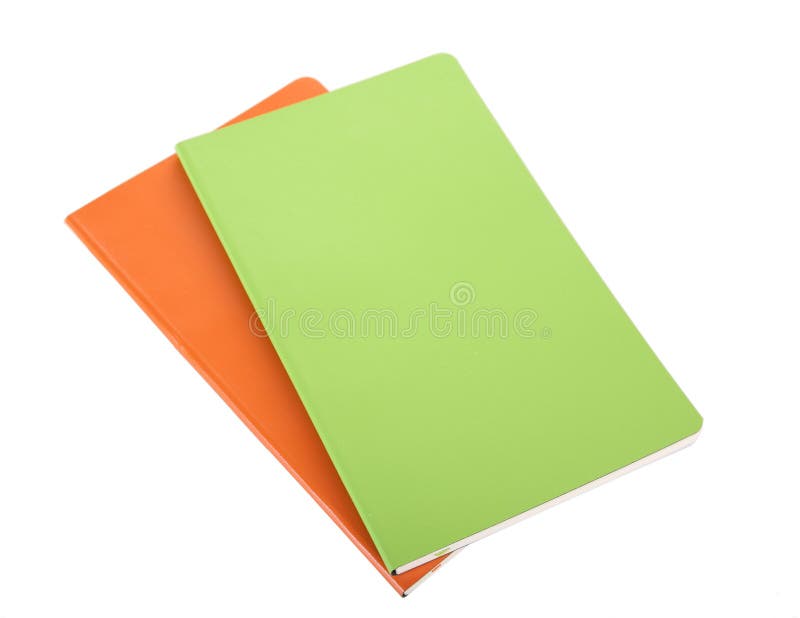 Orange and Green Writing-books Stock Image - Image of pages, writing ...