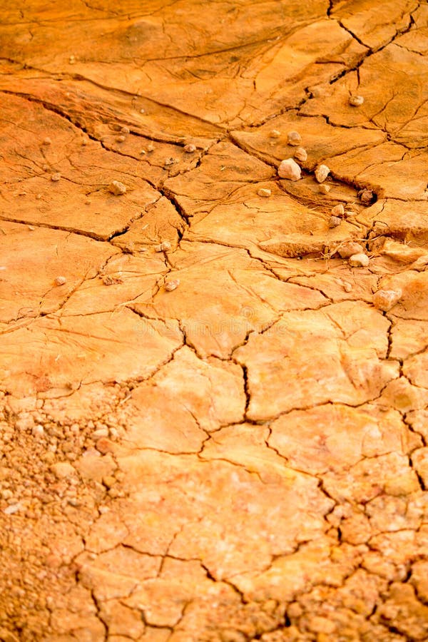 Orange ground stock image. Image of broken, crack, dirty - 29676823