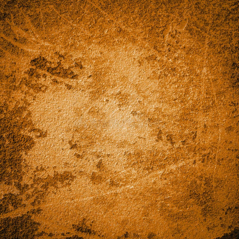 Orange Grunge Background or Texture Stock Photo - Image of damaged ...