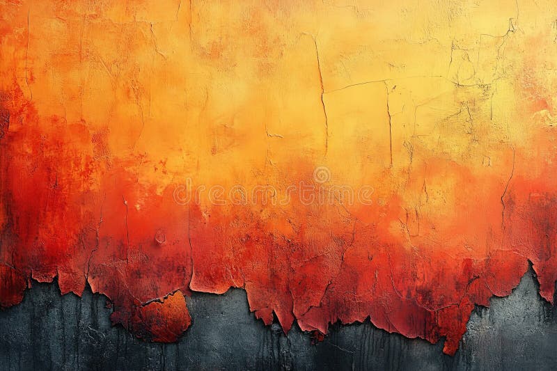 An Orange Grunge Background, Textured and Artistic, Design Theme. Stock ...