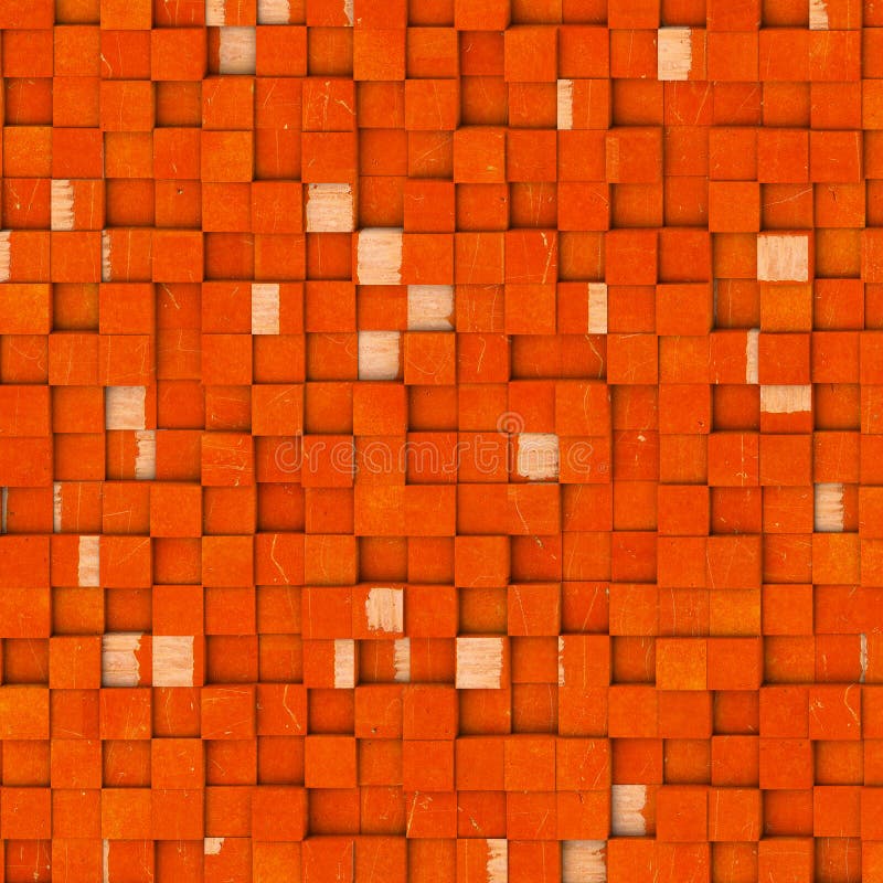 Orange Grunge Tile Mosaic Pattern Backdrop Stock Photo - Image of ...