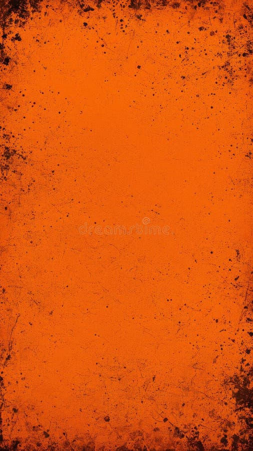 Orange Grunge Vertical Background with Textured Surface, Rough Stains ...