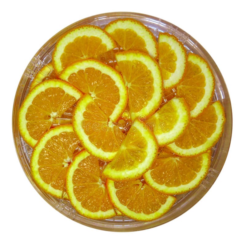 Halbe Scheiben Der Orange Lokalisiert Stockbild - Bild von makro, farbe ...