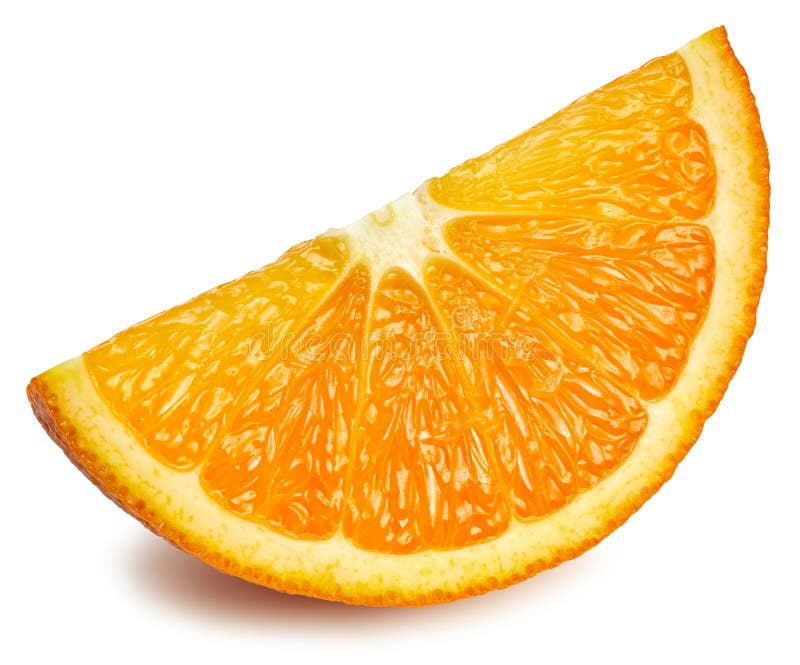Orange Half Isolated on White Background Stock Photo - Image of ...