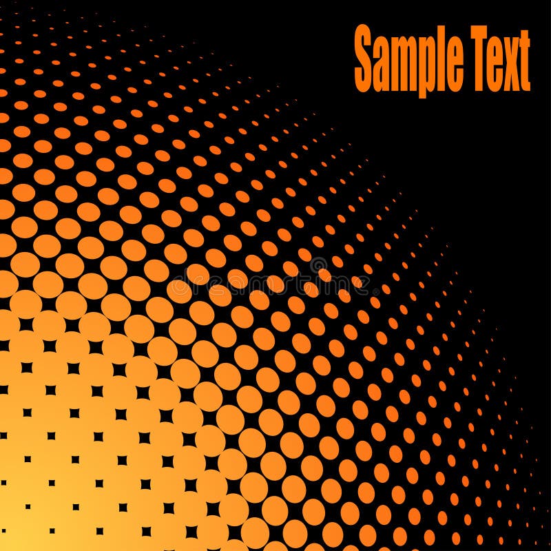 Orange halftone background stock vector. Illustration of design - 14720533