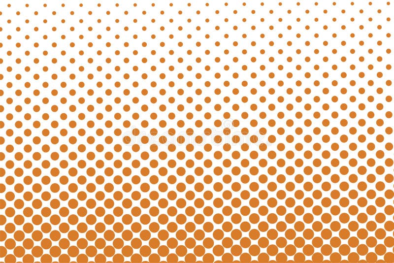 Orange Halftone Dots Pattern Background Stock Illustration ...