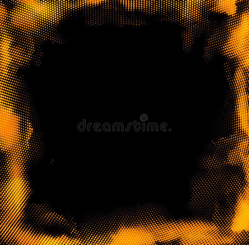 Orange halftone stock vector. Illustration of point, abstract - 2596054