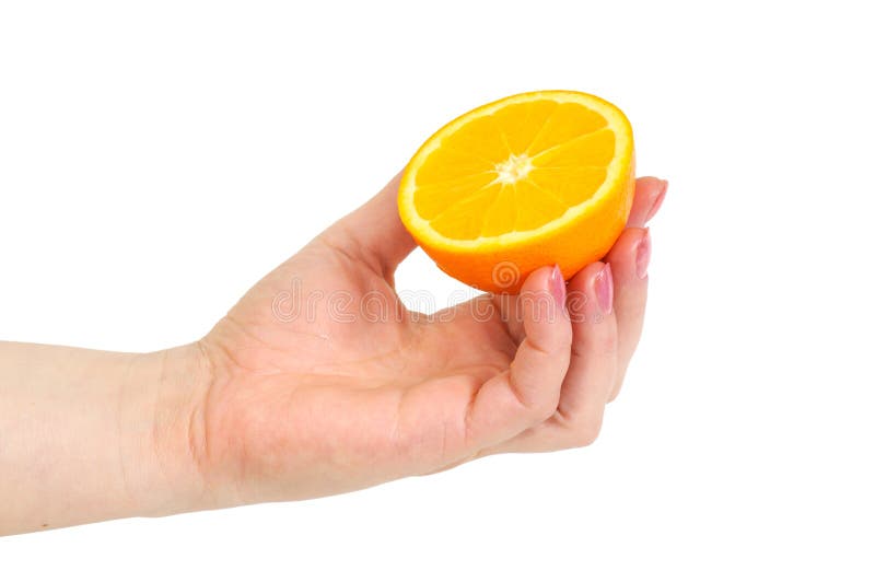 Hand Squeezing Orange Juice Stock Photo - Image of glass, natural: 4066748