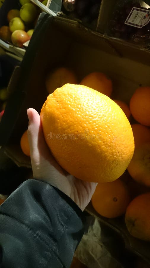 Orange stock image. Image of orange, closeup, fruit, hand - 51083455