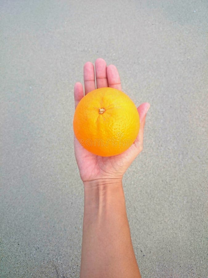 Orange stock image. Image of oranges, orange, fruit, finger - 76556281