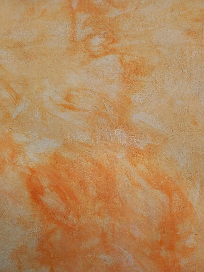 Orange Hand Paint Watercolor Texture Background. Abstract Orange ...