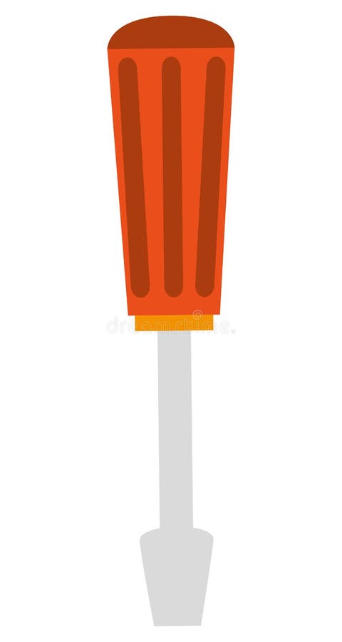 Orange handle screwdriver stock illustration. Illustration of options ...