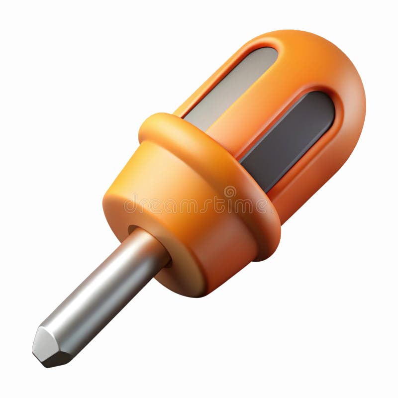 Orange Handle Steel Screwdriver Tool for Repair Maintenance and DIY ...