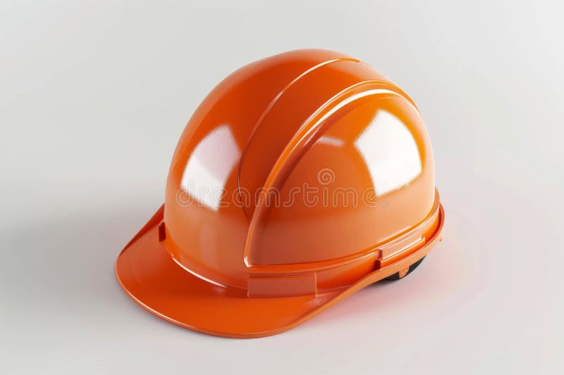 Orange Hard Hat, Essential Safety Gear for Construction Workers. Safety ...