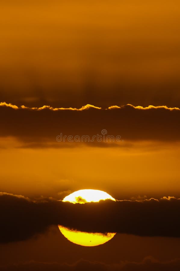 Orange Hard Sun stock photo. Image of sunny, sunset, sunshine - 38189384