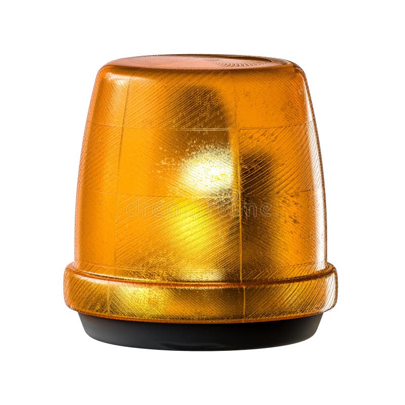 Orange Hazard Light Isolated on Transparent Background Stock ...