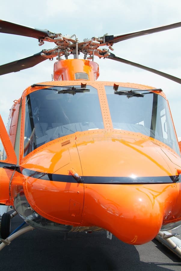 Helicopter, front view stock image. Image of window, rotor - 4691473