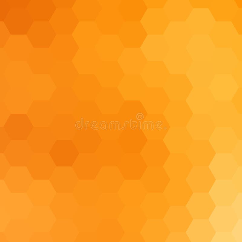 Orange Hexagon Background. Abstract Illustration. Eps 10 Stock ...