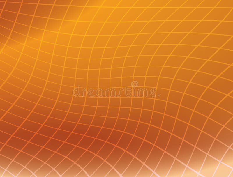 Orange Hintergrund Mit Verzerrtem Gitter - Vektor Vektor Abbildung ...