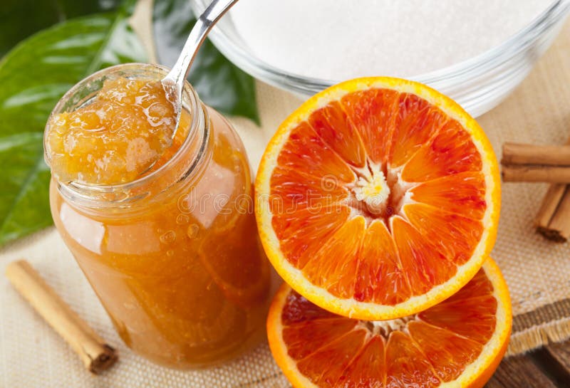 Orange homemade jam stock image. Image of organic, delicious - 29639821