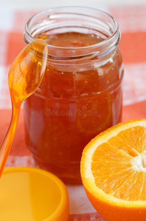 Orange homemade jam. stock photo. Image of fruity, breakfast - 37158246