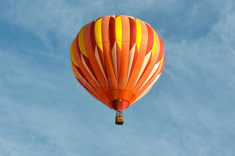 Orange Hot Air Balloon stock photo. Image of heat, orange - 27813686